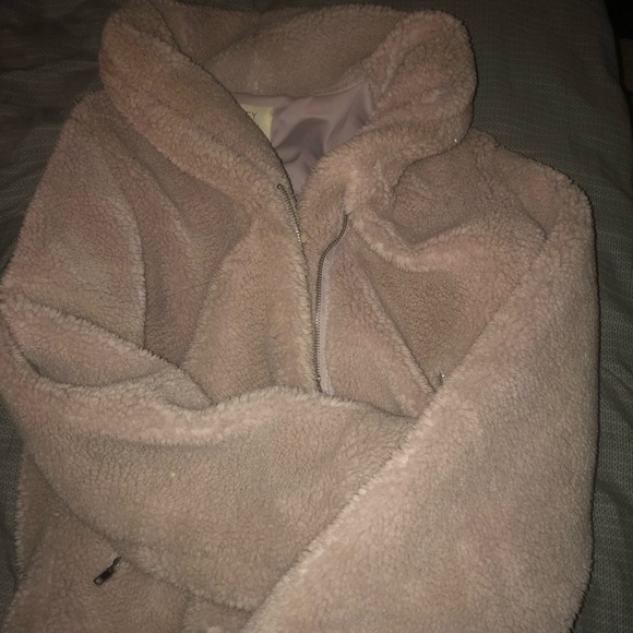 Ashley By 26 International | Jackets & Coats | Lilac Teddy Bear Jacket ...